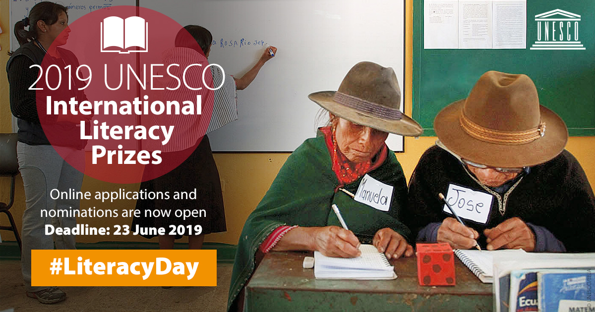 2019 Unesco Literacy Prizes – Jeroen Clemens Edublog